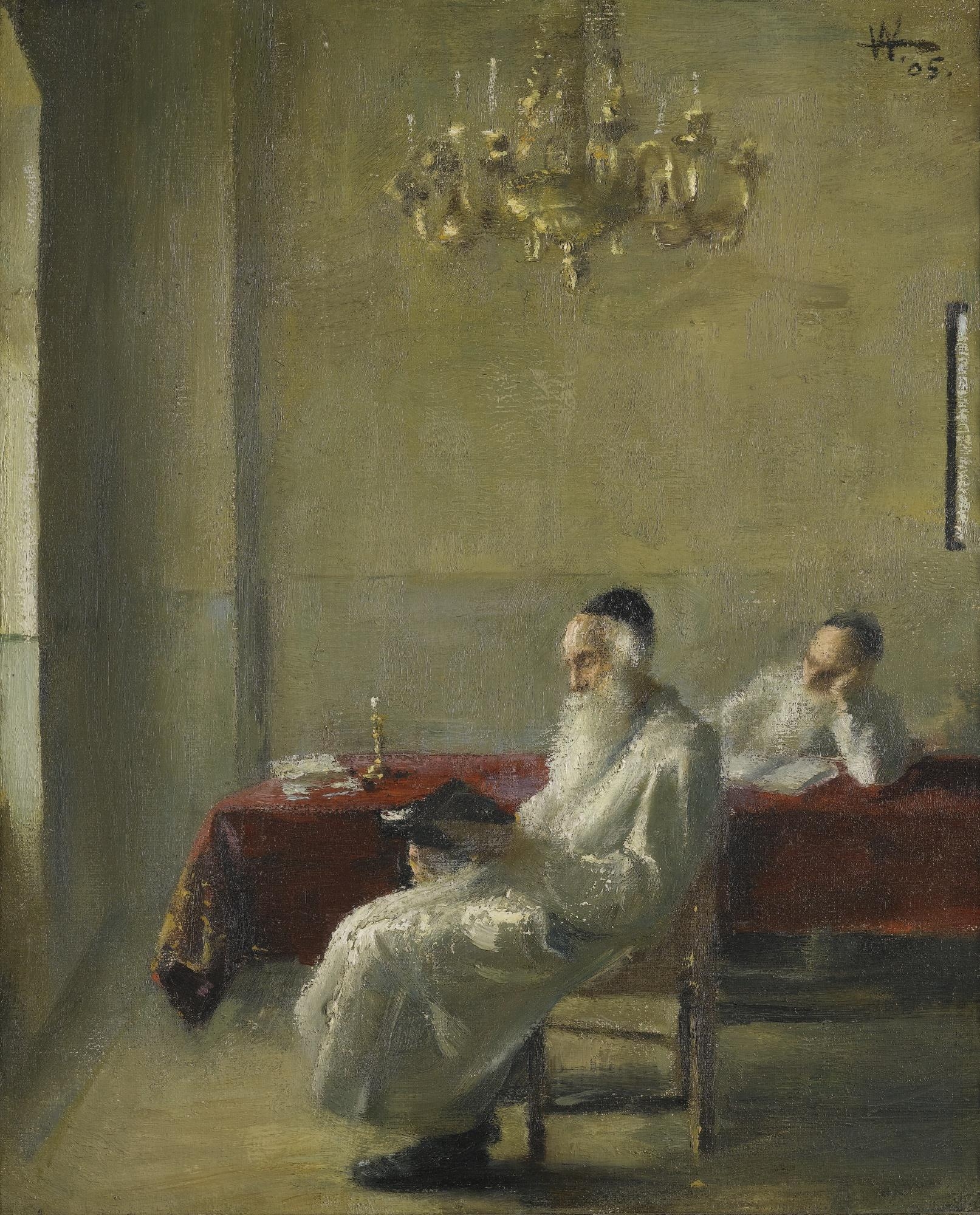 Alfred Wolmark | TWO RABBIS READING (1905) | MutualArt