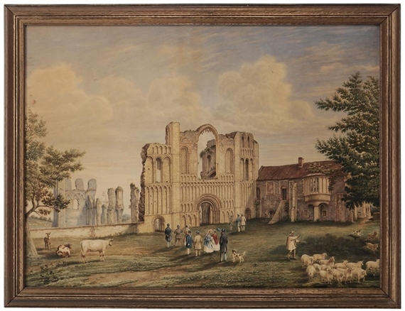 Cornelius Jansen Walker Winter | Elegant People at a Ruin (1868 ...