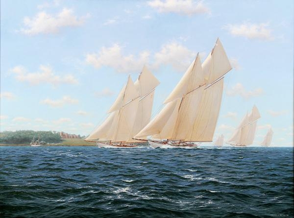 Stephen J. Renard | A Yacht Racing Scene | MutualArt
