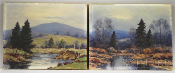 Francis Stillwell Dixon | Two Autumn Landscapes | MutualArt