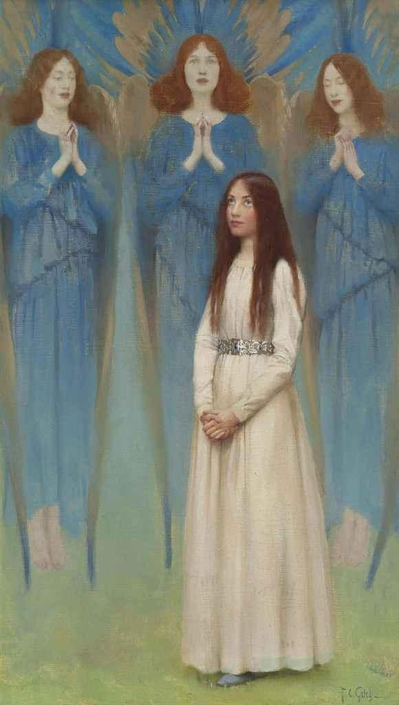 Thomas Cooper Gotch | Young Phyllis; A Portrait Study of Phyllis Gotch ...