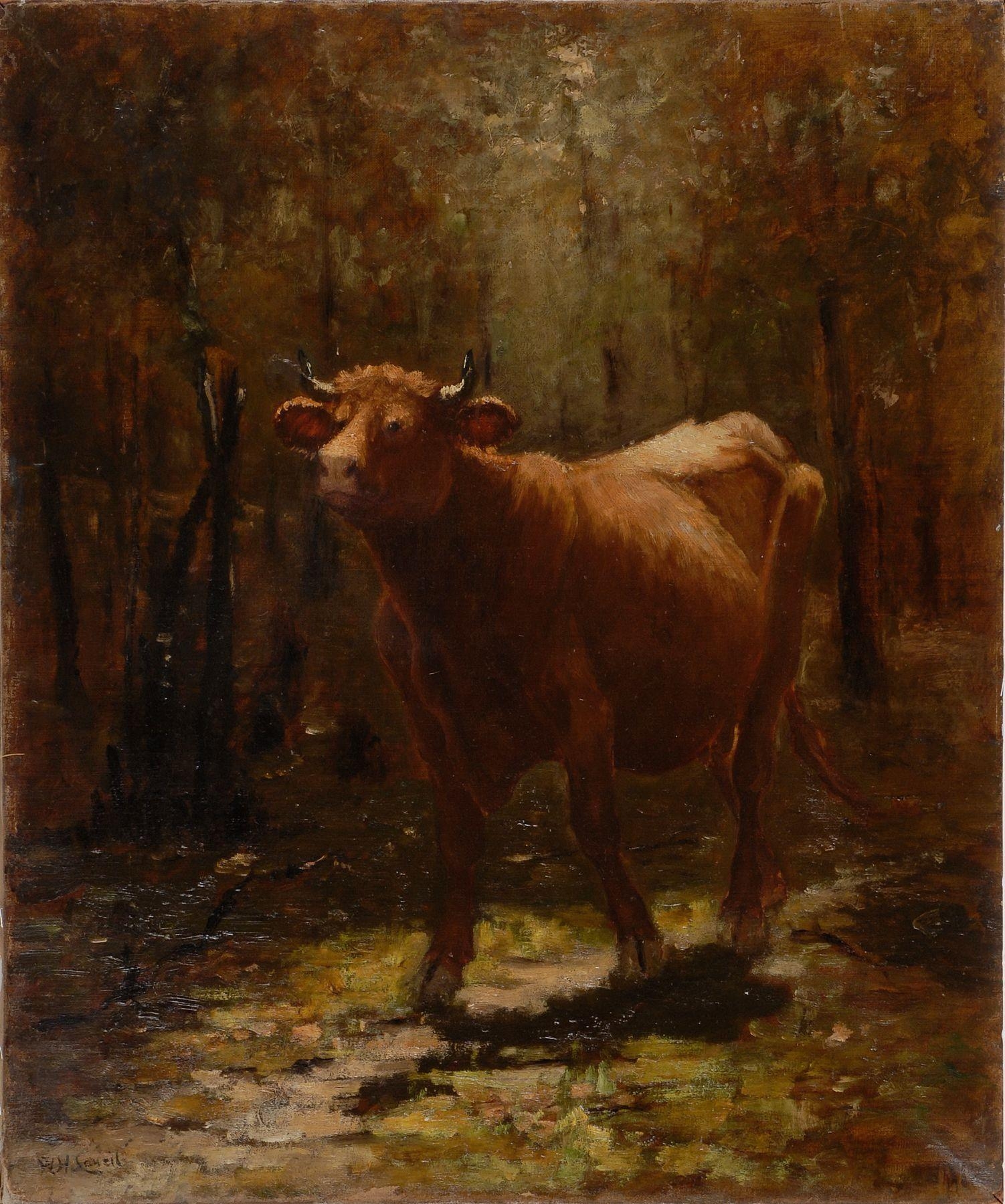 Wilbur Lansil | Portrait of a cow | MutualArt