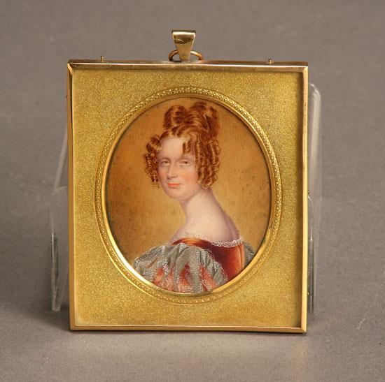 Henry Collen | Miniature Portrait of a Lady (1832) | MutualArt