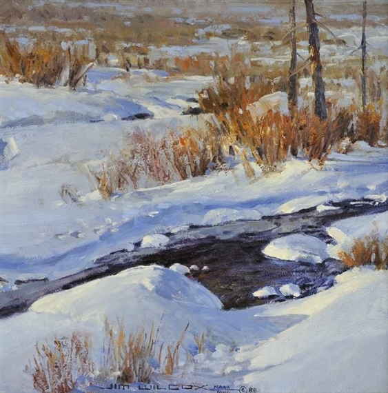 Jim Wilcox | Buildings in Winter (1988) | MutualArt