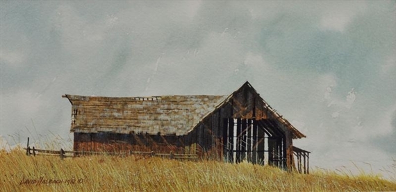 David Halbach | Prairie Barn (1972) | MutualArt
