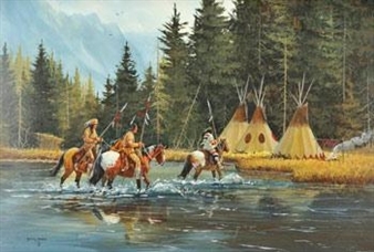 Gerry Metz | Teton Trappers | MutualArt