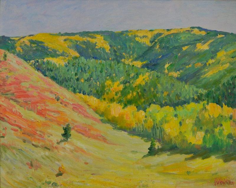 Joseph Henry Sharp | Dolly, Taos, profile of a seated Native American ...