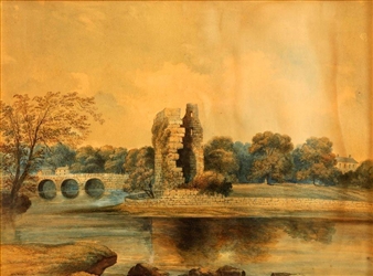 John E. Bosanquet | View of Corr Castle, Innishannon, Co Cork | MutualArt