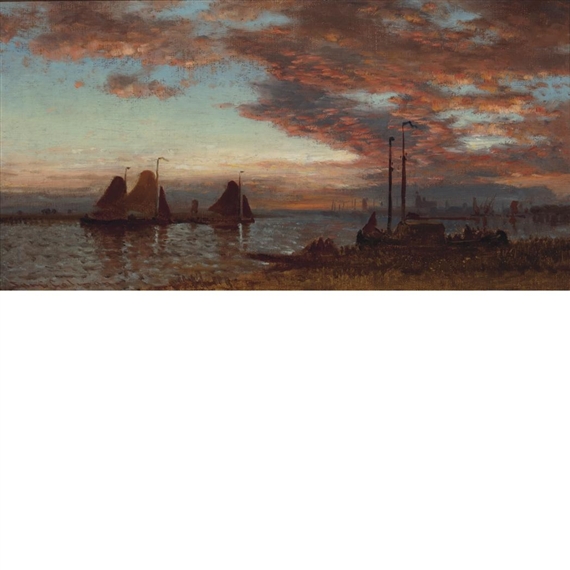Samuel Colman | Twilight on the Bay | MutualArt
