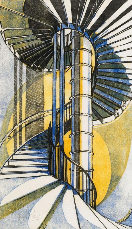 Cyril Edward Power | THE TUBE STAIRCASE (1929) | MutualArt
