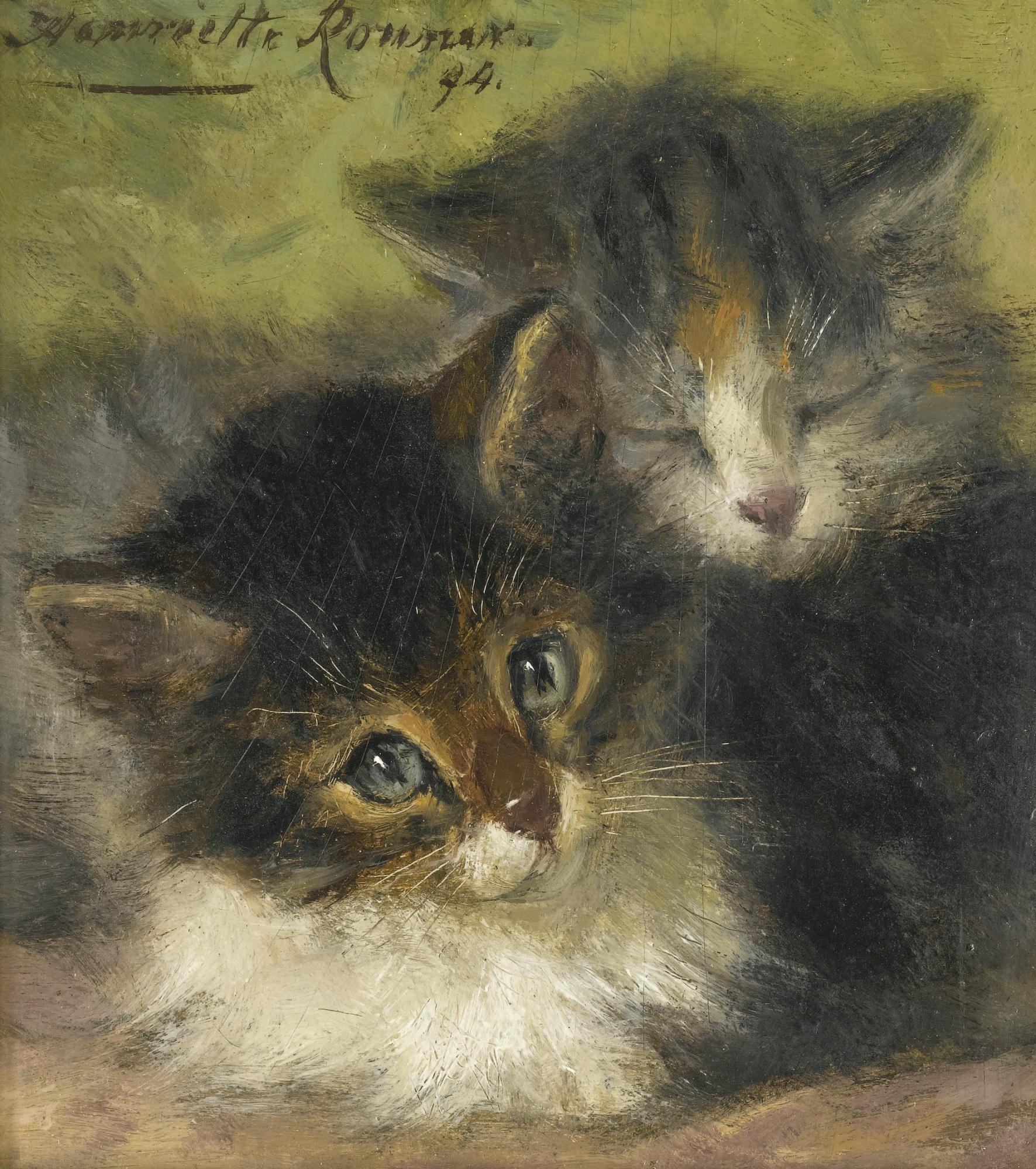 Henriette Ronner-Knip | TWO KITTENS (1894) | MutualArt