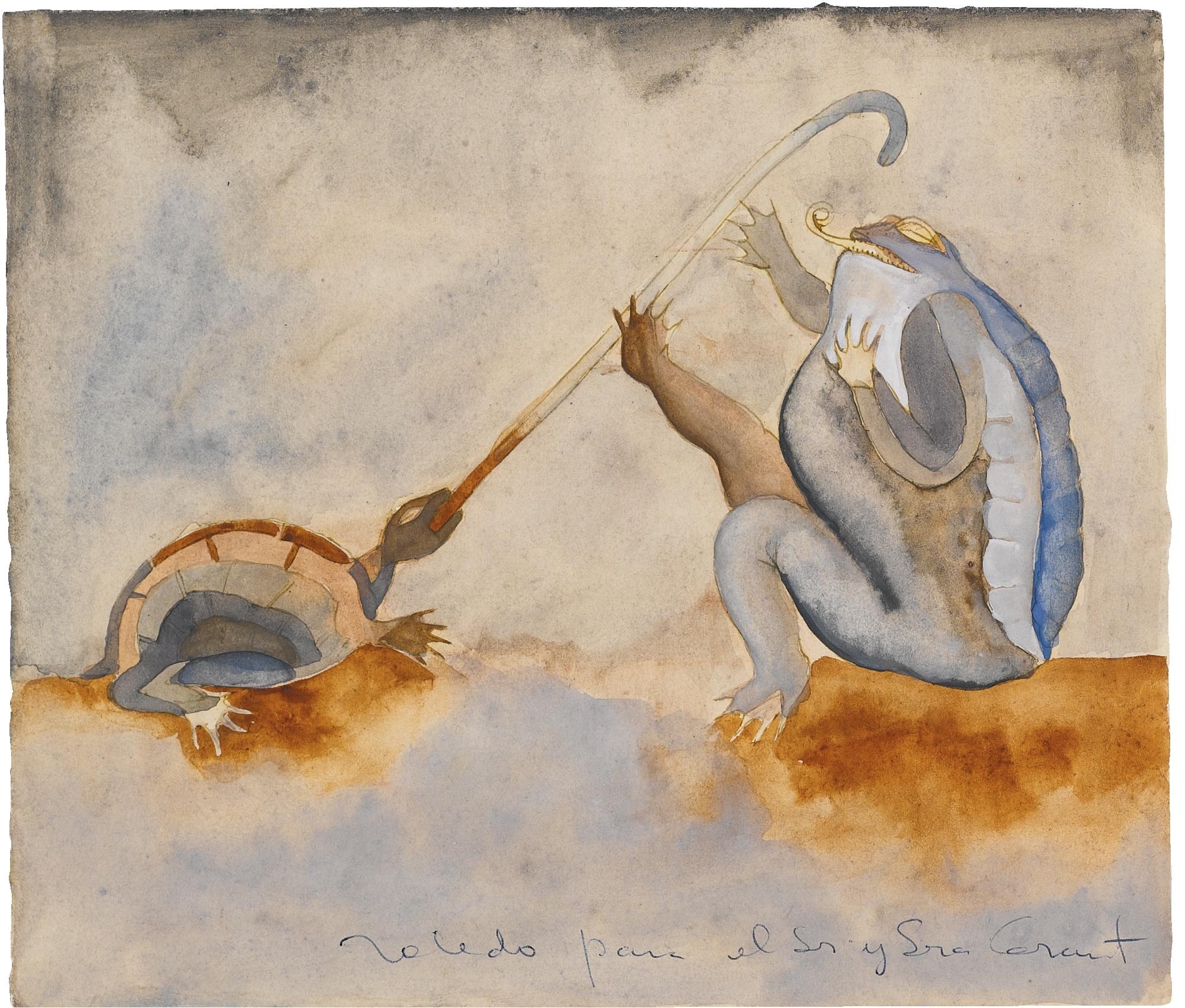 Francisco Toledo | Chapulín (Grillo Con Peces) (1975) | MutualArt