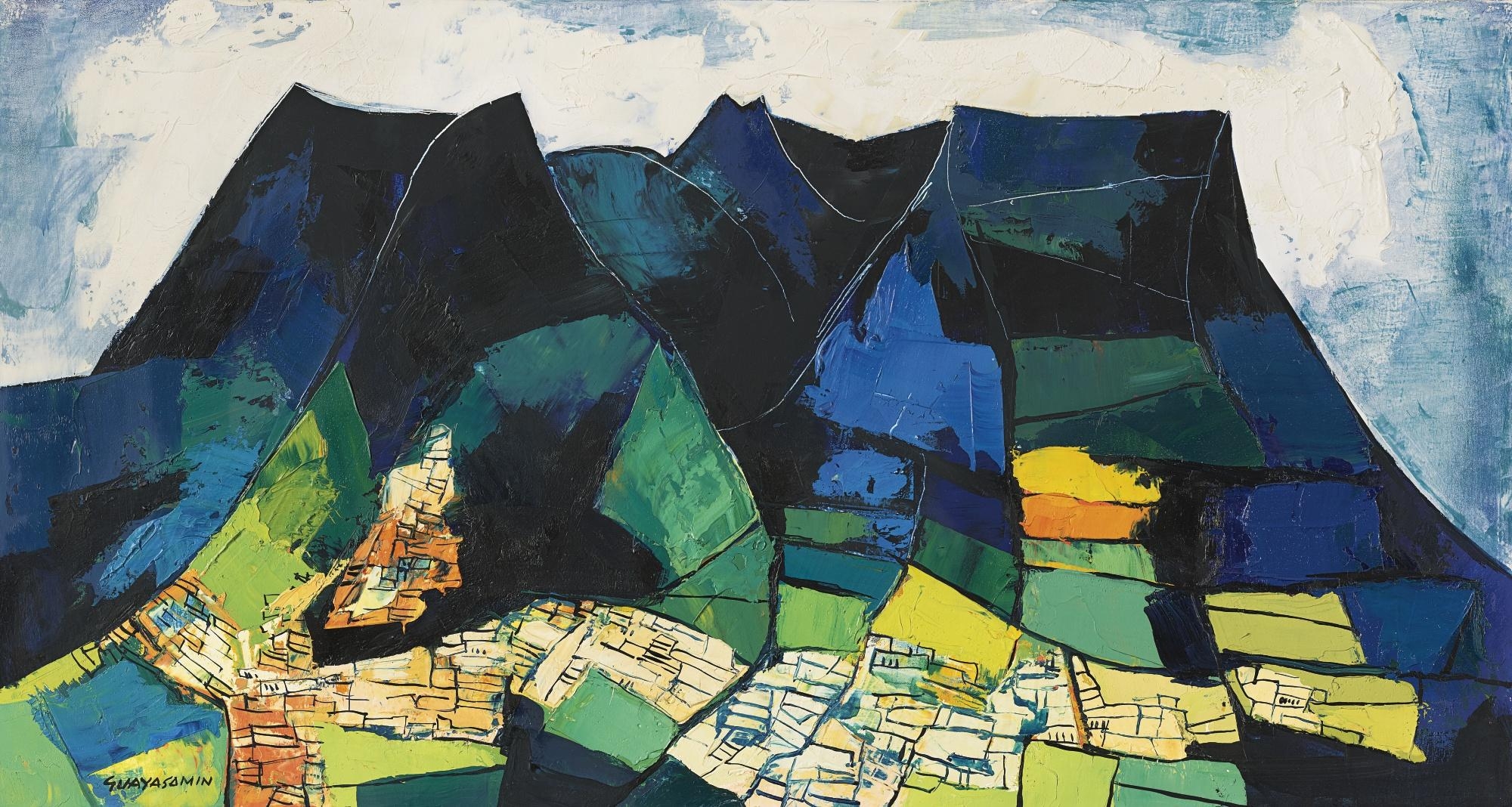 Oswaldo Guayasamín | Quito Azul | MutualArt