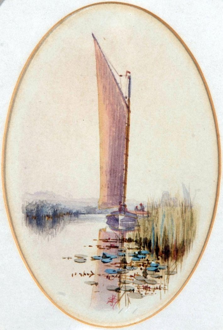 Stephen John Batchelder | A Wherry on a Corner of the Broads with St ...