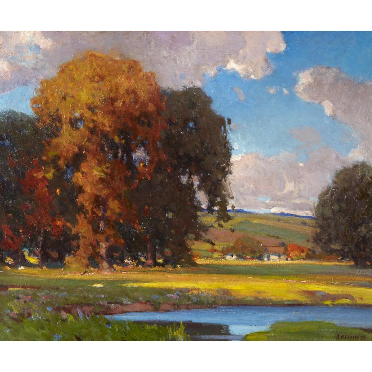John William Beatty | AUTUMN LANDSCAPE | MutualArt