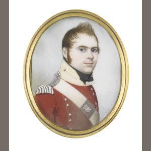 Frederick Buck | A pair of portrait miniatures of Lieutenant Robert ...