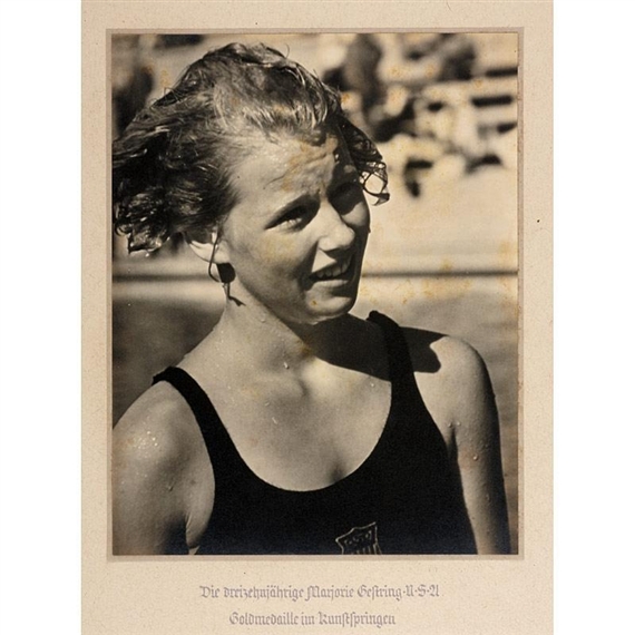 Leni Riefenstahl | Marjorie Gestring, Gold medal champion fancy diving ...