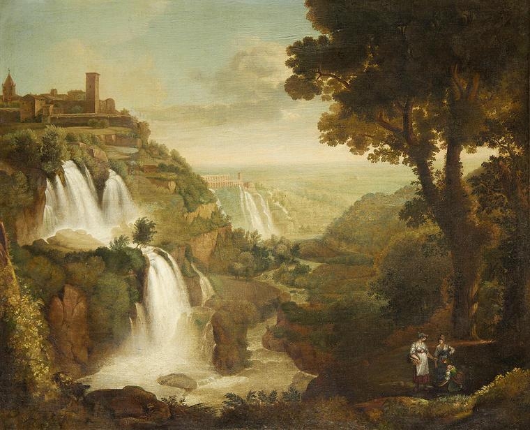 Jacob Philippe Hackert | The falls at Tivoli | MutualArt