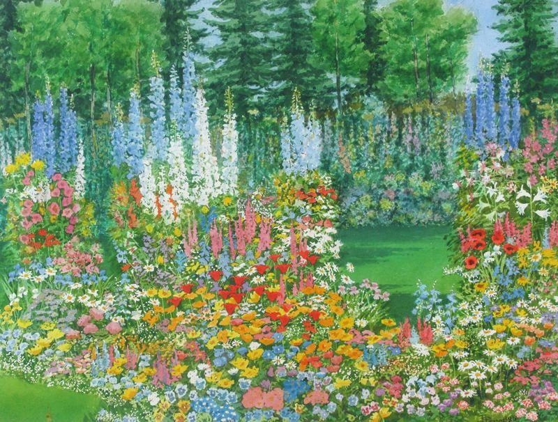 Stanford Perrott | Flower garden (1990) | MutualArt