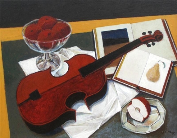 Pierre Lefebvre | Still life with violin (2001) | MutualArt