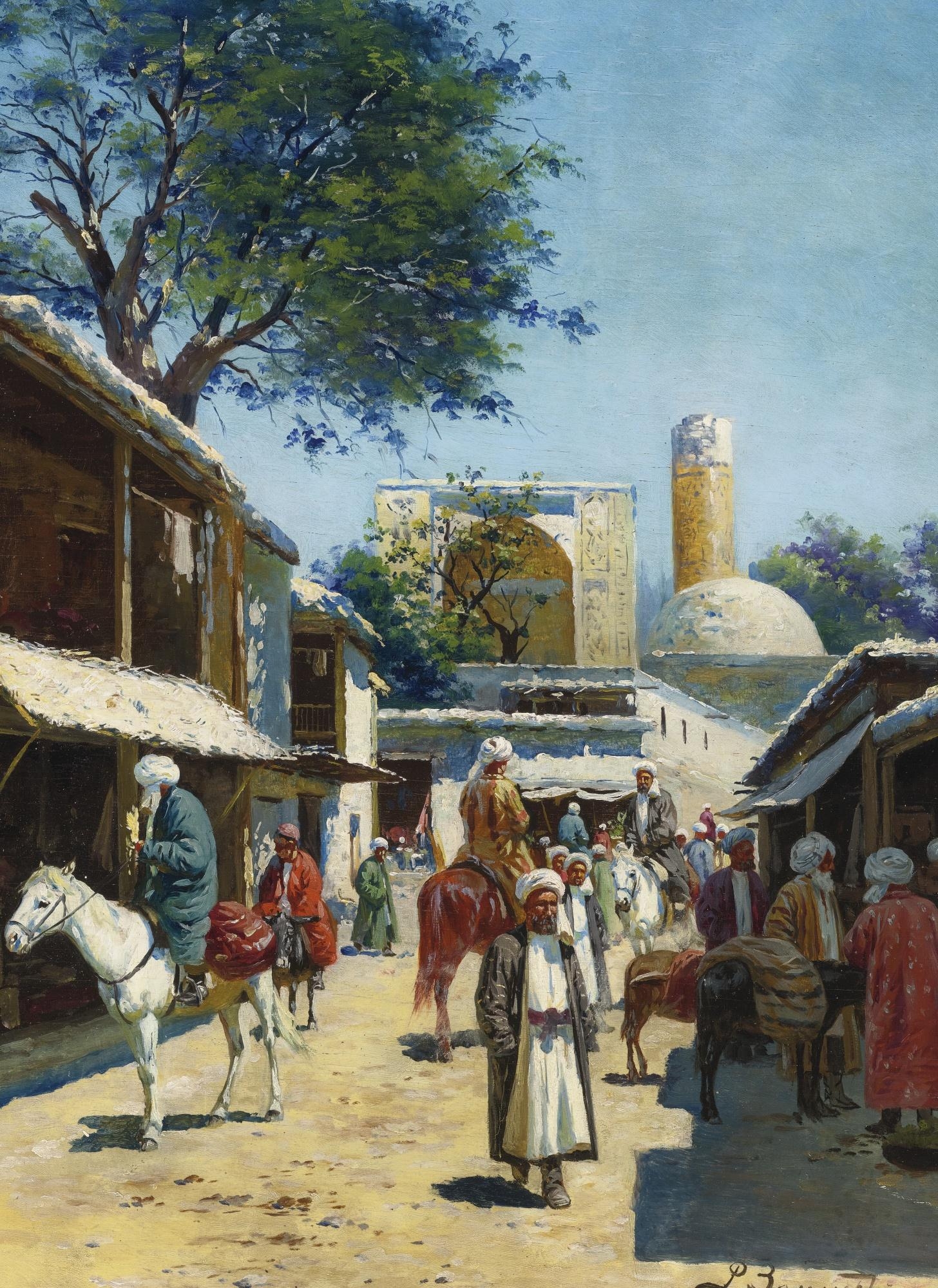 Richard Zommer | STREET TRADERS IN SAMARKAND | MutualArt