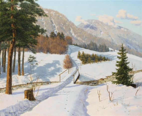Boris Vasilievich Bessonov | WINTER IN DAUPHINÉ | MutualArt