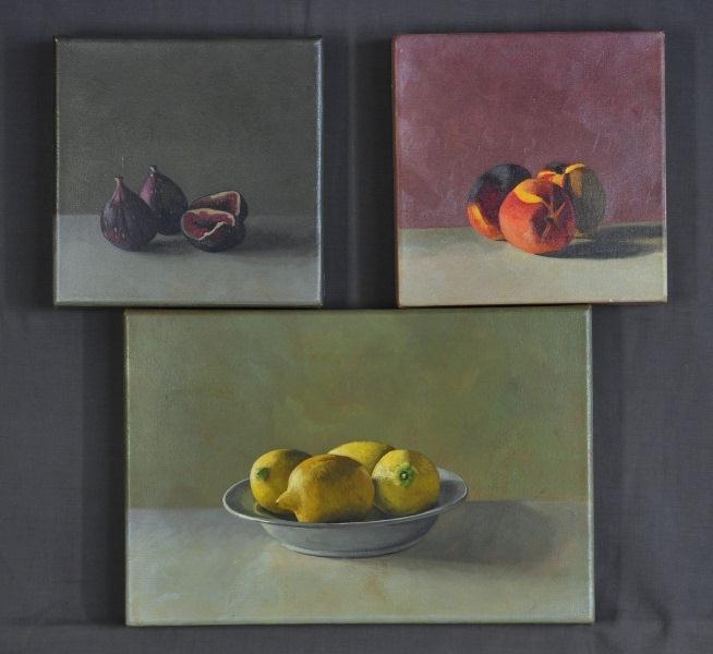 Crispin Akerman | 3 works: Lemons; Figs; Peaches (1998) | MutualArt