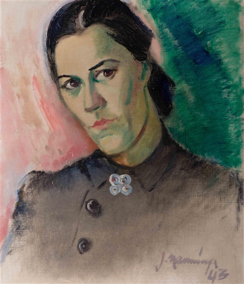 Jaap Nanninga | Portrait of Mrs. Grol (1943) | MutualArt