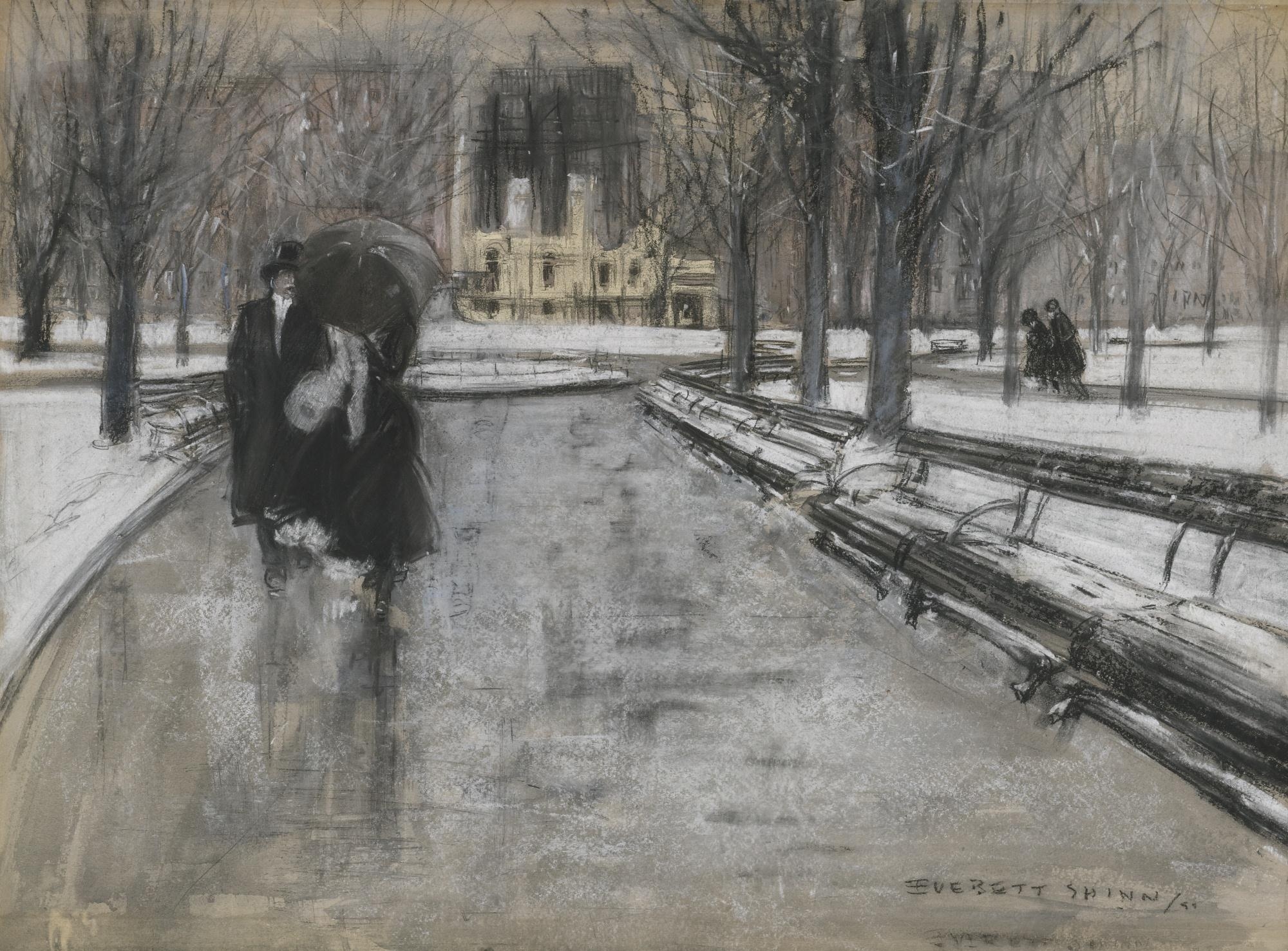 Everett Shinn | Alley Cat (1938) | MutualArt