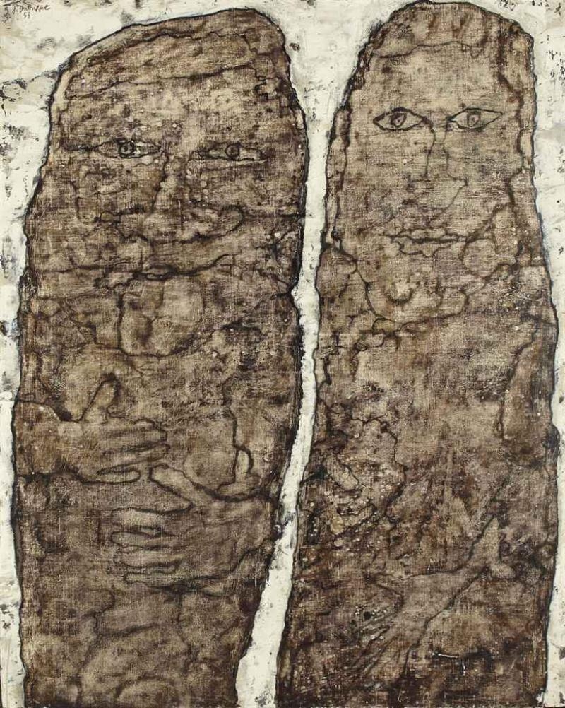 Jean Dubuffet | Pommettes Rouges (1958) | MutualArt
