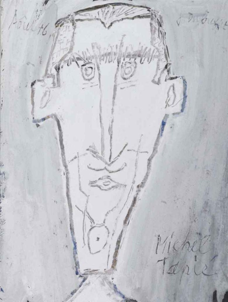 Jean Dubuffet | Portrait de Michel Tapié (1946) | MutualArt