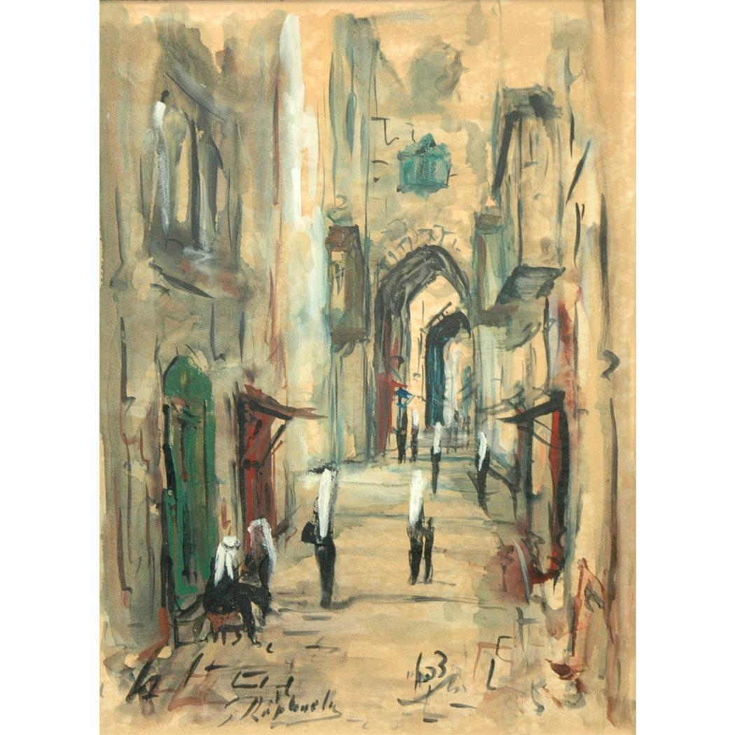 Zvi Raphaeli | Street Scene | MutualArt