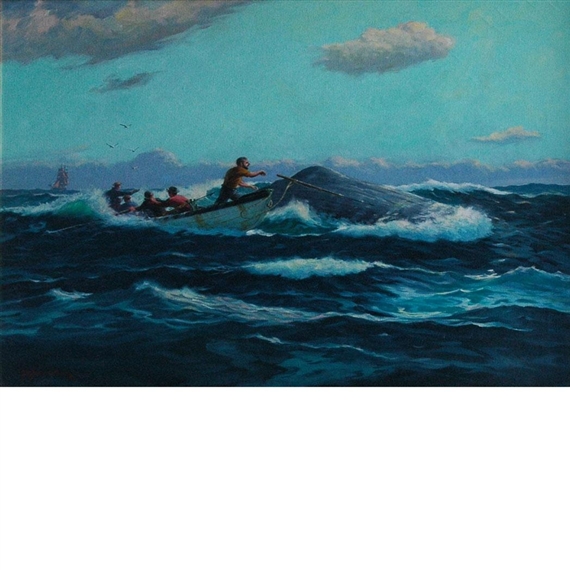 Hjalmar Amundsen | Whaling Scene | MutualArt