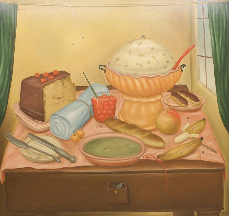 Fernando Botero | Bodegon con Sopa de Arvejas (1970) | MutualArt