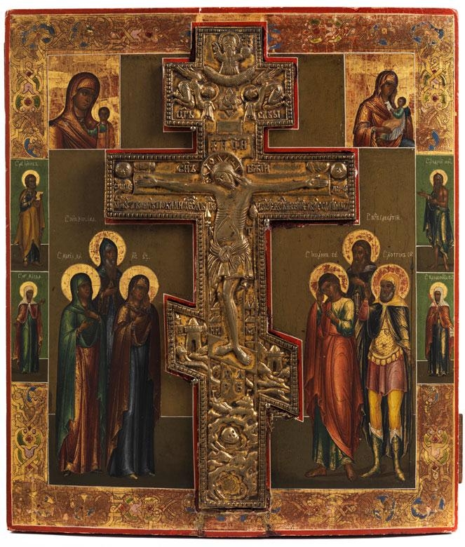 Unknown | DARSTELLUNG DER KREUZIGUNG CHRISTI (19th Century) | MutualArt