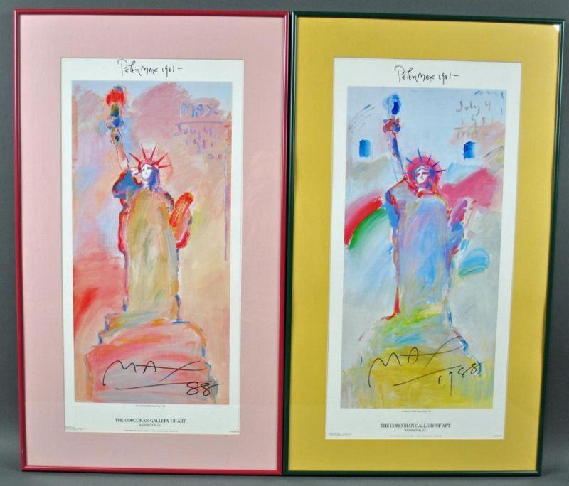 Peter Max | Set of 6 Works: Statue of Liberty posters versions 1-6 ...