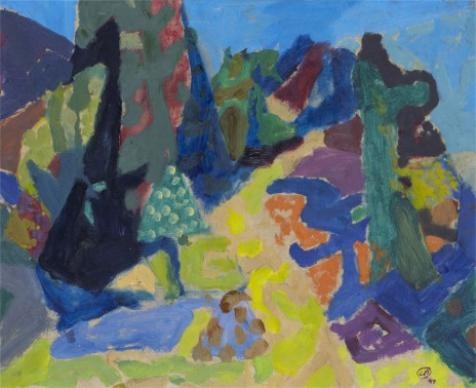 Lennart Rodhe | Skogsbacke (1944) | MutualArt