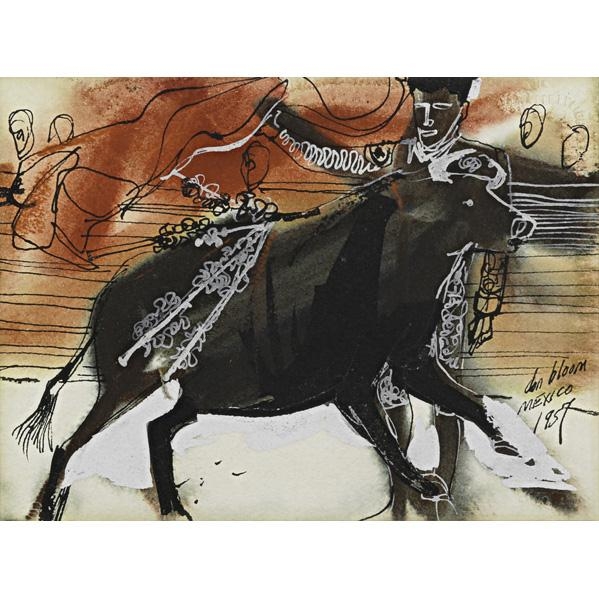 Don Bloom | Toreador and bull (1957) | MutualArt