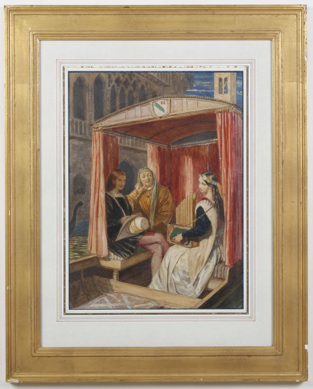 John Rogers Herbert | The Hurdy Gurdy Player (1839) | MutualArt