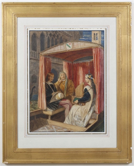 John Rogers Herbert | The Hurdy Gurdy Player (1839) | MutualArt