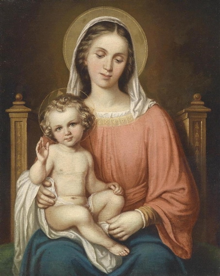 Dominik Weber | Madonna with Christ Child (1853) | MutualArt