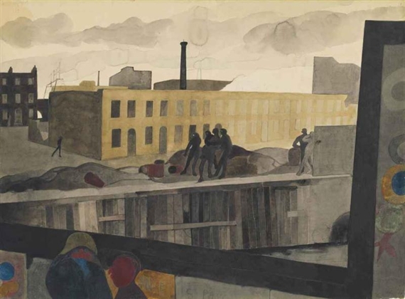 Edward Burra | Excavation (1952 - 1954) | MutualArt