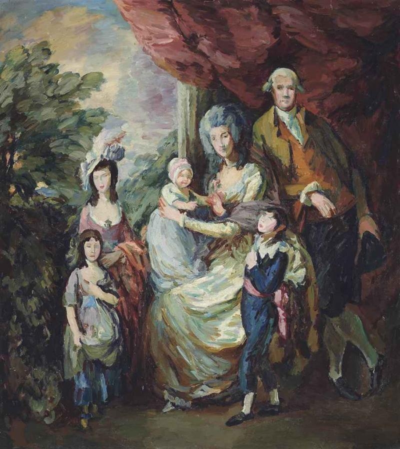 Duncan Grant | The Baillie Family, after Thomas Gainsborough (1934 ...