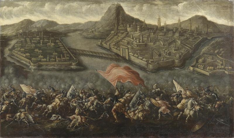 Italian School, 17th Century | A battle scene outside Buda and Pest ...