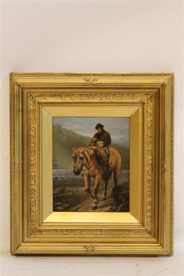 William Frederick Colley | Portrait of a Shepherd on Horseback (1890 ...