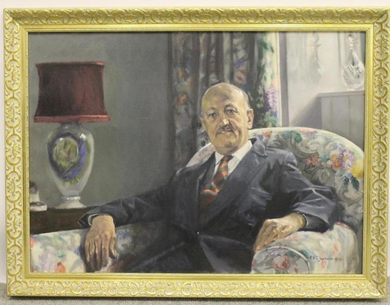 Peter Kenneth Cowley Jackson | Portrait of a Gentleman Sitting in an ...