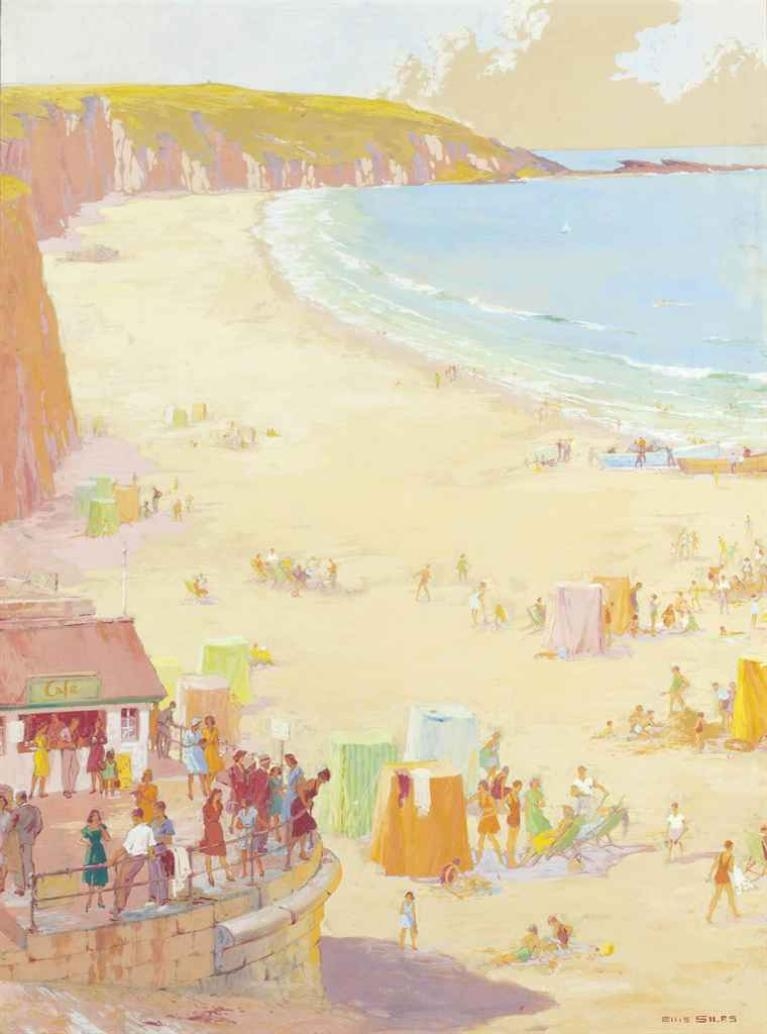 Ellis Silas | Filey, a Day at the Beach | MutualArt