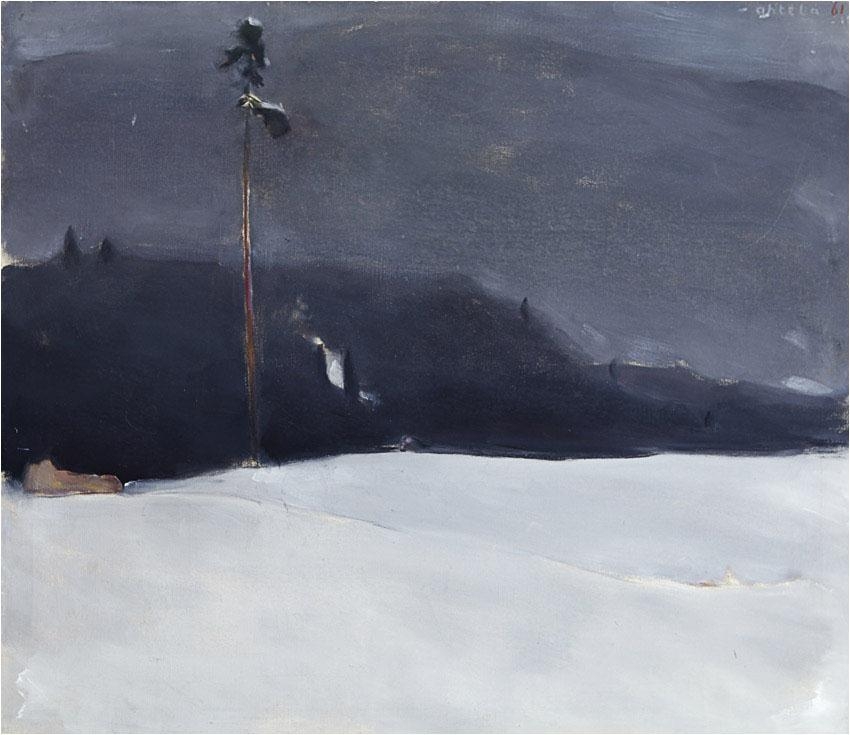 Einar‏ Reuter | Wintery Forest in the Evening Sun (1924) | MutualArt