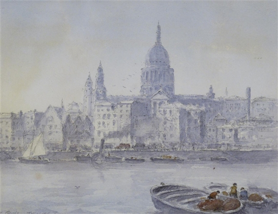 Theodore Zimmerman | View of St Paul's from the Thames | MutualArt