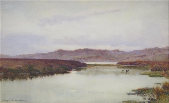 George Cockram | Evening on the Crigyll, Rhosneigr | MutualArt